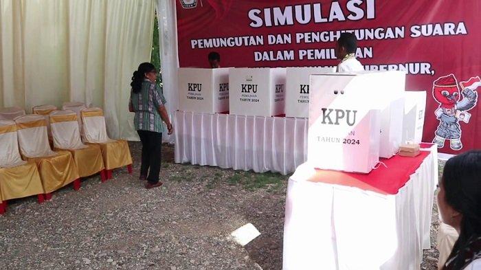 KPU TTU Gelar Simulasi Pemungutan dan Penghitungan Suara Riil - Pos-kupang.com