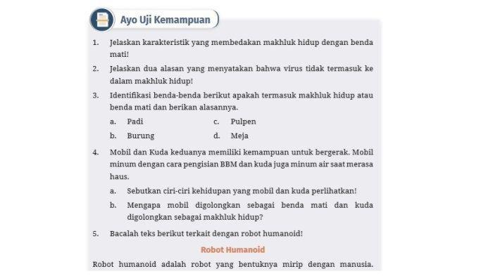 Soal Ujian Sekolah dan Kunci Jawaban IPA Kelas 7 Halaman 144 Kurikulum Merdeka Edisi Revisi ...