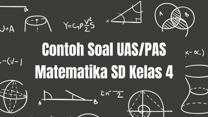 Soal Matematika SD Kelas 4 dan Kunci Jawaban Semester 1 Tahun 2024, Soal UAS/PAS/SAS Pilihan ...