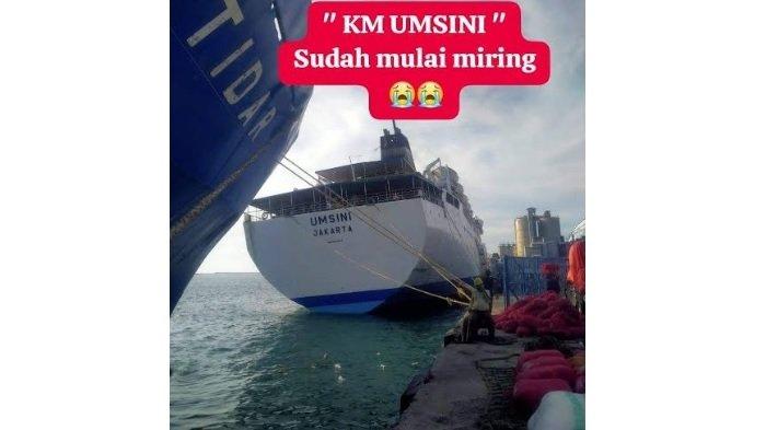 PT Pelni Ungkap Penyebab KM Umsini Miring Usai Terbakar - Pos-kupang.com