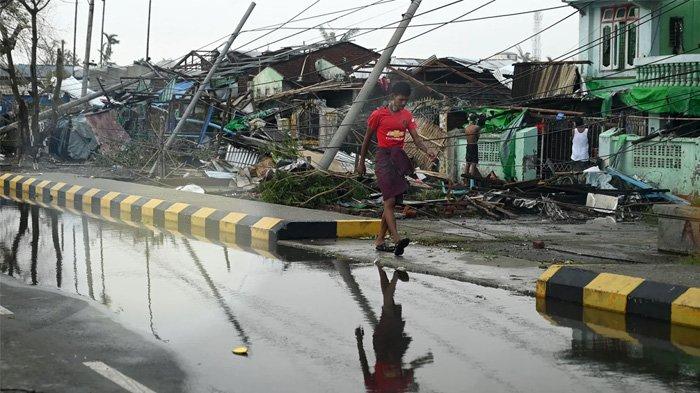 Topan Mocha Hantam Myanmar, Lebih Seratus Orang Rohingya Dilaporkan ...