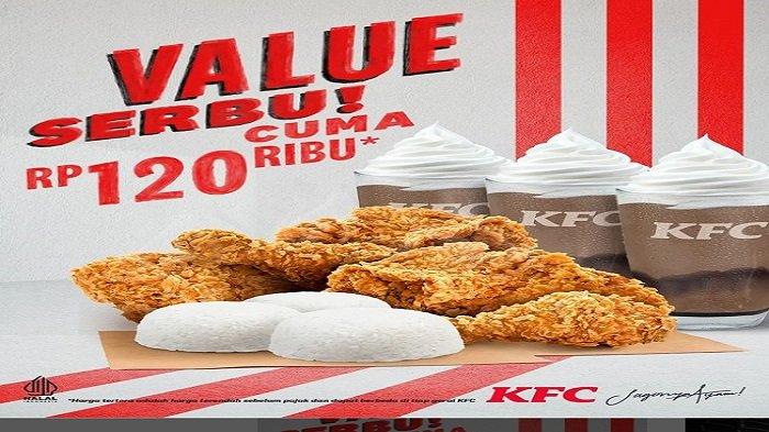 Promo KFC 20-21 Desember 2022, 5 Ayam 3 Nasi 3 Mocha Float Rp120.000 ...
