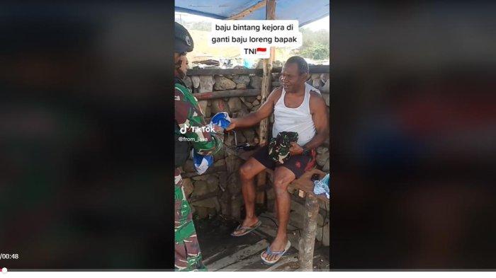 Video Viral TikTok, Anggota TNI Meminta Pace Ganti Baju Bintang Kejora dengan Baju TNI - Pos ...