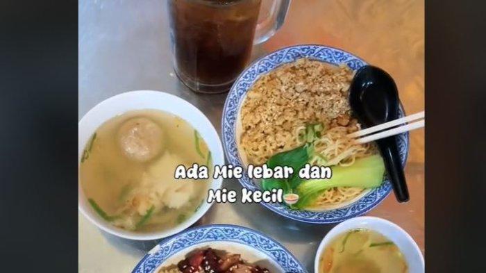 Video Viral TikTok, Makan Bakmie Feng di Pasar Cihapit, Bandung Harga ...