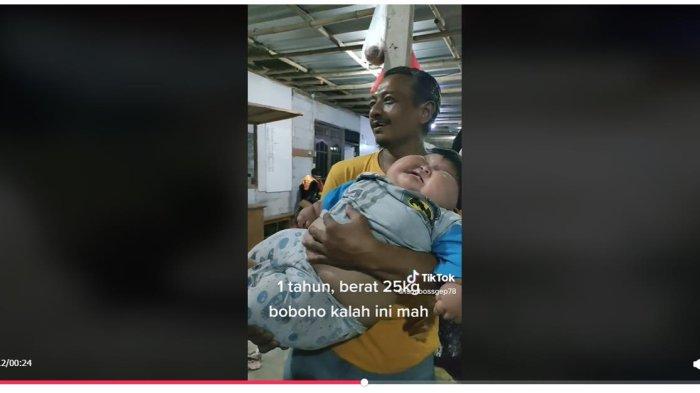Video Viral TikTok Bayi Usia Satu Tahun Miliki Berat Badan 25 Kilogram ...