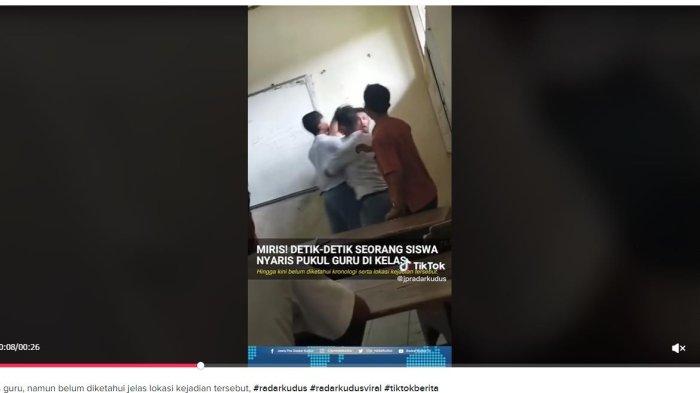 Video Viral TikTok, Tindakan Tidak Terpuji Seorang Siswa Berani Membentak Guru Bahkan Nyaris ...