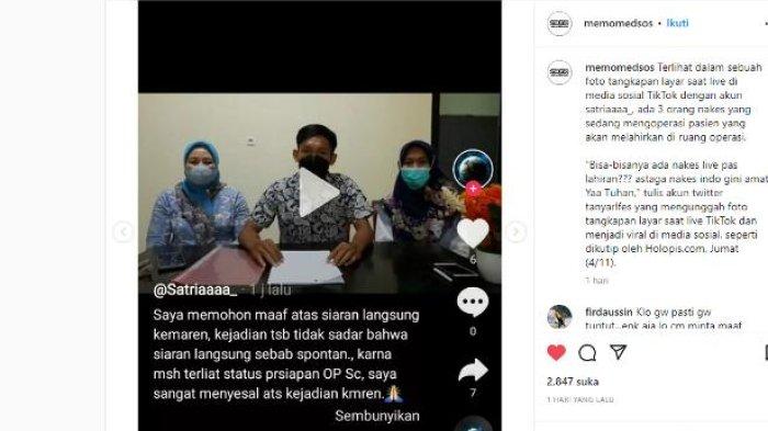Video Viral TikTok, Tenaga Medis Diduga Live Tiktok Saat Operasi Pasien Melahirkan - Pos-kupang.com