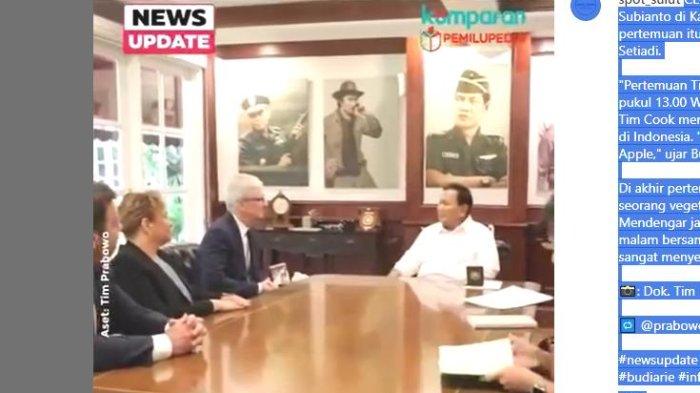 Berita Viral Tim Cook Sampaikan Ke Menhan Prabowo Subianto Ingin ...