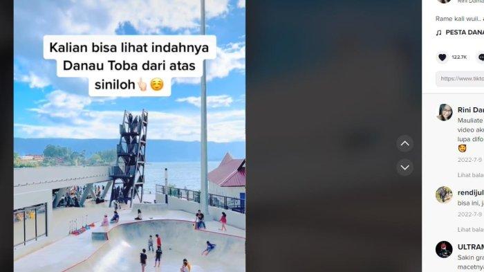Video Viral TikTok, Ini Pantai Bebas di Danau Toba, Bisa lihat lokasi Danau Toba dari Tempat ...
