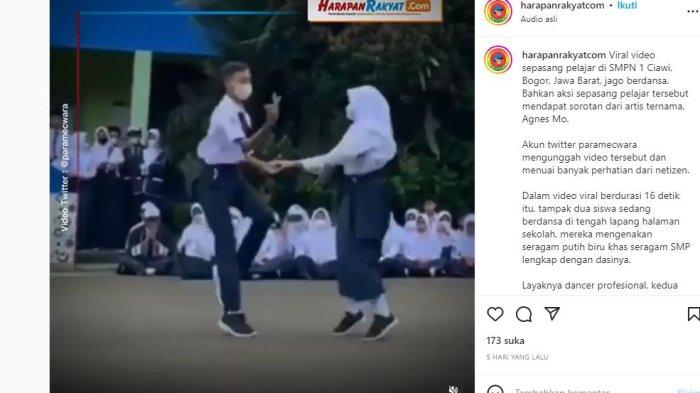 Video Viral, Sepasang Pelajar SMP di Ciawi Bogor Jawa Barat Jago Berdansa - Pos-kupang.com