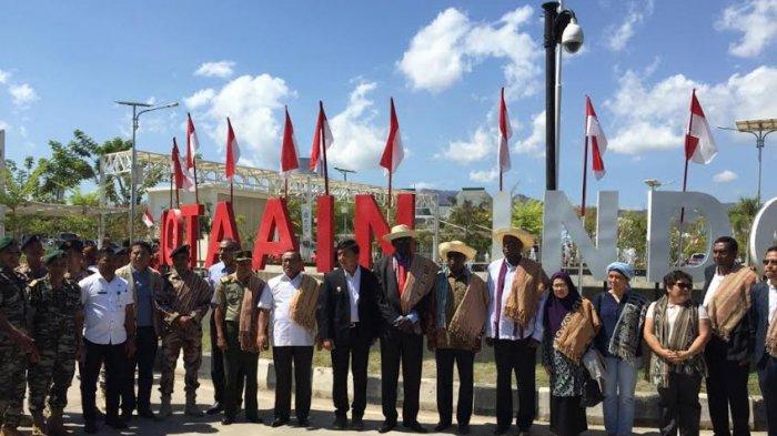 Belajar Kerukunan Indonesia-Timor Leste, Delegasi Grup G7+ Kunjungi PLBN Motaain - Pos-kupang.com