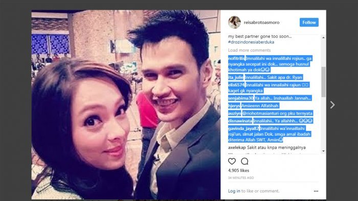 DR OZ Indonesia Ryan Thamrin Meninggal Dunia. Dokter Cantik Teman Duetnya Ini Terpukul - Pos ...