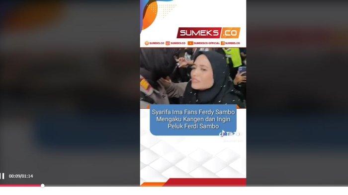 Video Viral TikTok Syarifa Ima Ingin Peluk Ferdy Sambo di Ruang Sidang ...