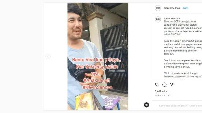 Video Viral Instagram, Kevin Sanova, Pemain Sinetron Anak Langit Kini ...