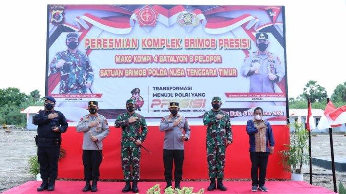 Kapolri Resmikan Pembangunan Komplek Brimob Presisi di Labuan Bajo, Panglima TNI Tanda Tangan ...