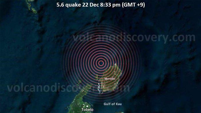 Gempa Magnitudo 5,4 Guncang Motorai, Maluku Utara, Tidak Berpotensi Tsunami - Pos-kupang.com