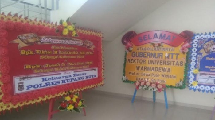 Karangan Bunga Ucapan Selamat Kepada Viktor-Josef Sudah Terlihat di ...