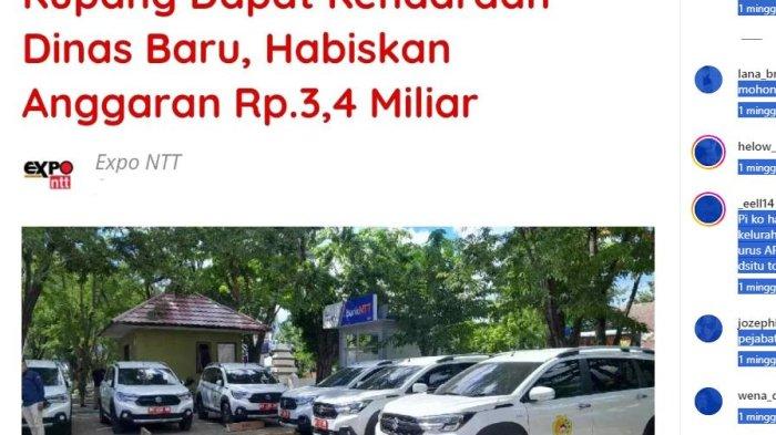 Berita Viral Di Provinsi NTT HUT Pemkot Kupang Camat Lurah Dapat Kendaraan Dinas Suzuki Rp 3,4 M ...