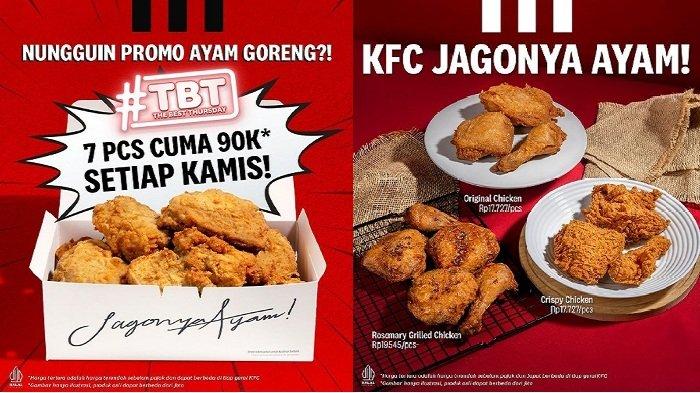 Promo KFC Kamis Ceria, Menu Spesial Ayam KFC Crispy & Original Juga 7 Ayam KFC Rp 90 Ribuan ...