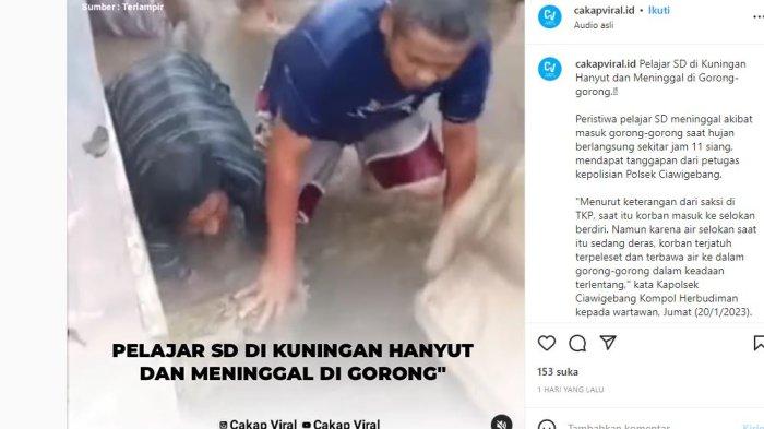 Video Viral! Ini Penyebab Pelajar Sekolah Dasar Hanyut Dan Meninggal di Gorong-gorong - Pos ...