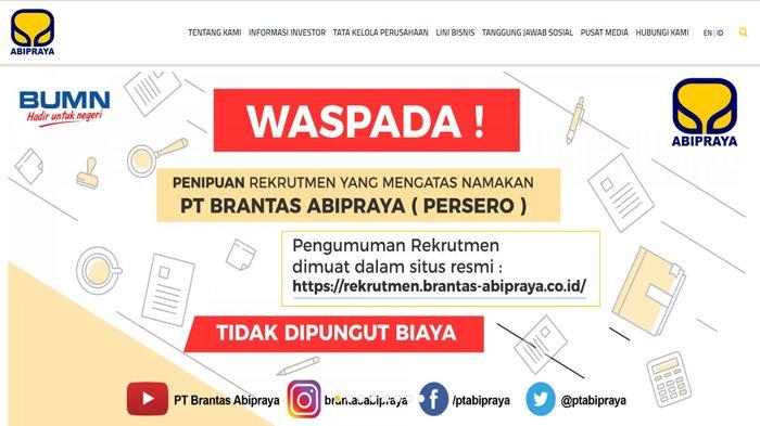 Lowongan Kerja 2019 BUMN PT Brantas Abipraya Persero, Cek Syarat dan Jadwal Pendaftarannya - Pos ...