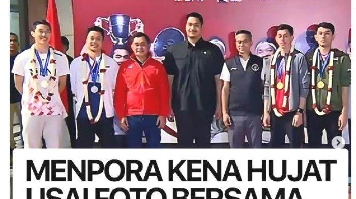 Berita Viral Menpora Dito Ariotedjo Dihujat Netizen Tak Tahu Etika Foto ...