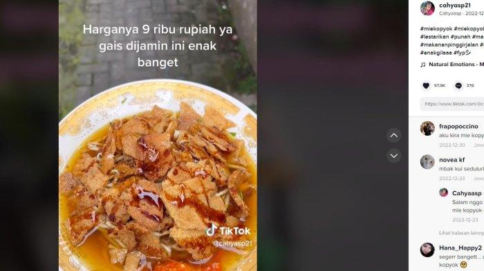 Video Viral TikTok, Mie Kepyok, Mie Tempoe Doeloe Kota Semarang ...