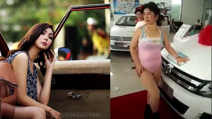 Tante Ini Tampil Memukau Ketika Jadi Model Pameran Mobil. SPG Muda dan Seksi, Lewat! - Pos ...
