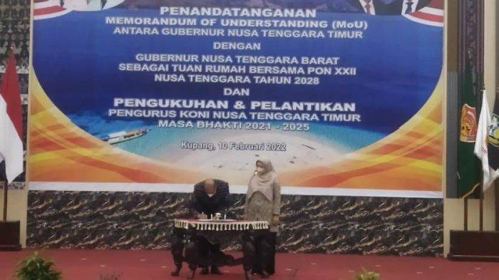NTT dan NTB Siap Jadi Tuan Rumah PON 2028, Gubernur Viktor-Wagub Sitti Teken MoU - Pos-kupang.com