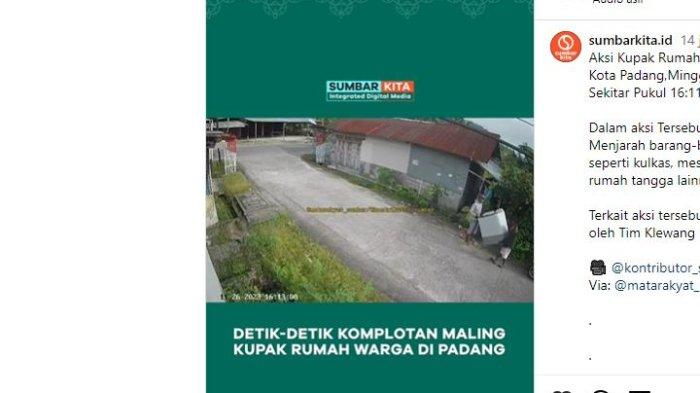 Berita Viral Detik-Detik Maling Mencuri Alat Rumah Tangga Dengan Pick Up di Kota Padang - Pos ...
