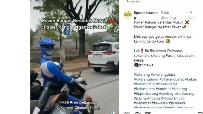 Berita Viral Penerima Paket Kaget Ada Power Ranger Masuk Rumah di ...