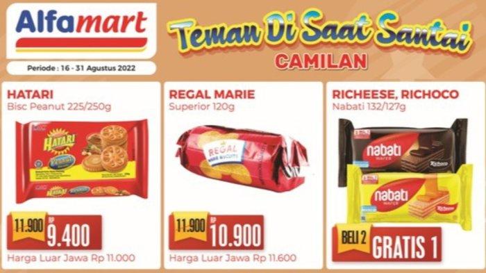 Promo Alfamart Besok 23 Agustus 2022, Aneka Biskuit Murah: Regal 10.900, Hatari 9.400, Biskuat 4 ...