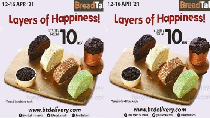 Promo BreadTalk Selasa 13 April 2021, Cemilan Manis Dry Cake Spesial dan Lapis Slice Mulai Rp10 ...