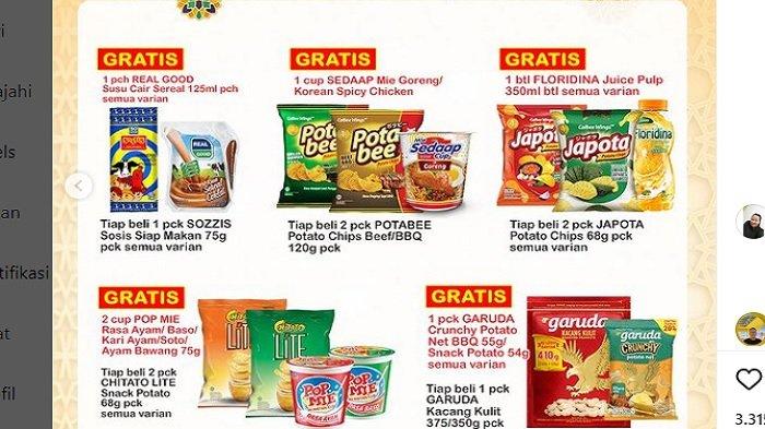 Promo Indomaret 14-25 April :Camilan Beli2 Gratis1 Rebo, Kacang Garuda ...