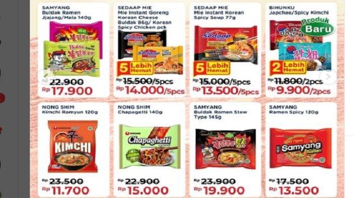 Promo Indomaret 2-14 Maret 2023, Mie Korea :Samyang NongShim TokPoki ...