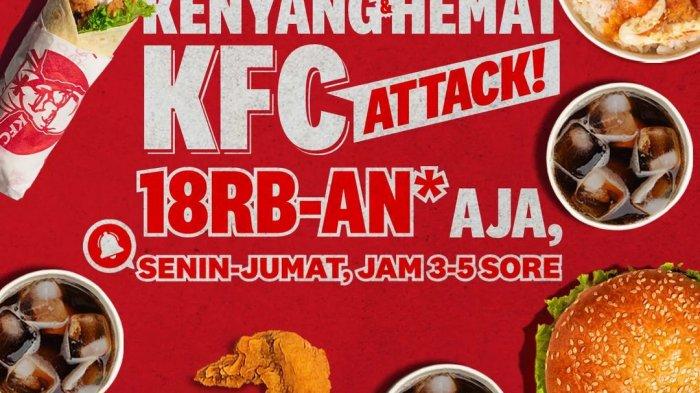 Promo KFC 30 Juni 2023, Menu 18 Ribuan: Sayap+Nasi+Cola, Burger+Cola, Oriental Don+Cola, Twisty ...