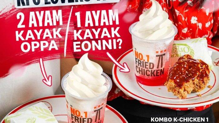 Promo KFC 21-22 Agustus 2023, 3 Porsi Ayam+Nasi+Cola Rp54.545, Paket Oppa Eonni Mulai Rp40.909 ...
