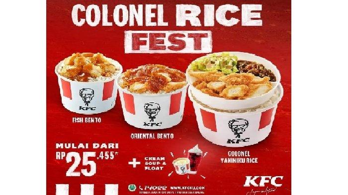 Promo KFC Terbaru Besok Kamis 8 April 2021, Colonel Rice + Cream Soup ...