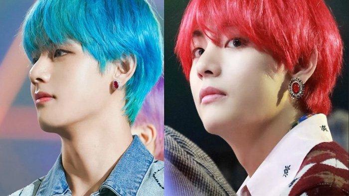 Selalu Ganti Warna Rambut, Intip Evolusi Rambut V BTS: Dari Oranye ...