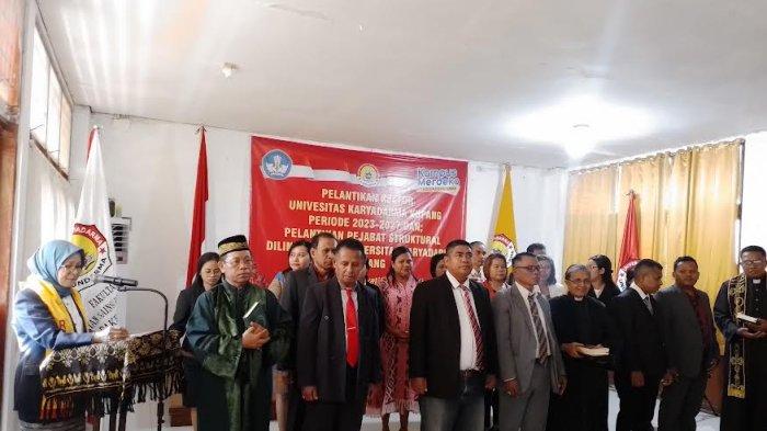 Rektor dan 44 Pejabat Struktural Undarma Kupang Periode 2023-2027 Resmi ...