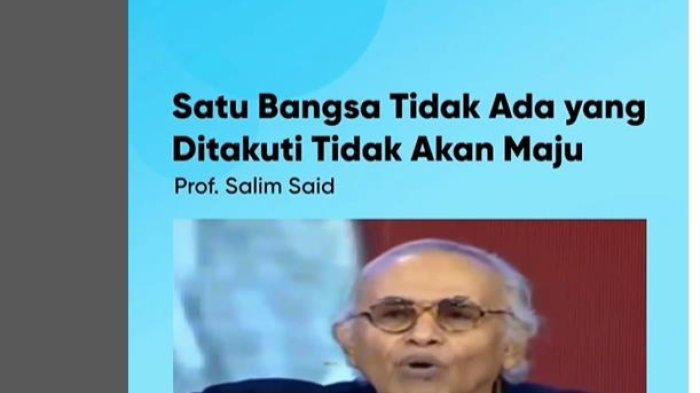 Berita Viral Wartawan Senior Indonesia Salim Said Mantan Dubes RI untuk Republik Ceko Meninggal ...