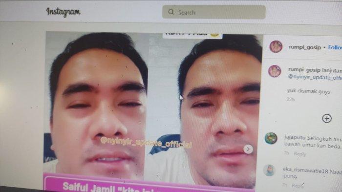 Video Viral Instagram, Saiful Jamil Sebut Netizen Jangan Sok Malaikat ...
