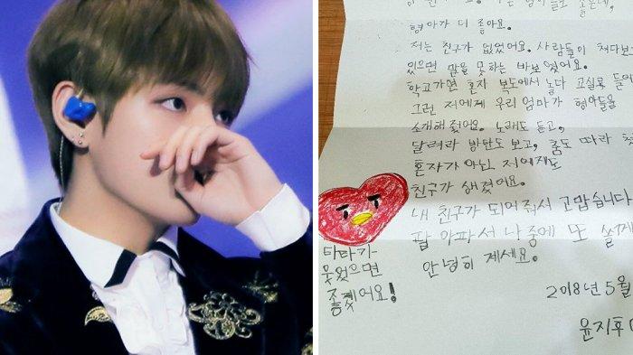 Surat Bocah 9 Tahun Untuk V BTS ini Sukses Bikin ARMY Baper! Apa Isinya ...