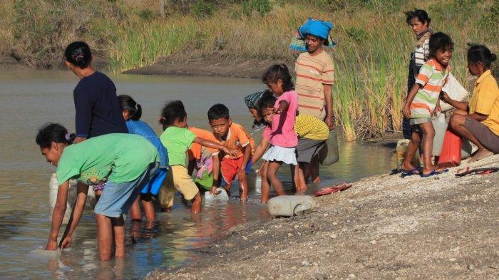 Timba Air Embung Kotor Kades Renduwawo Akui Warganya Kesulitan Akses ...