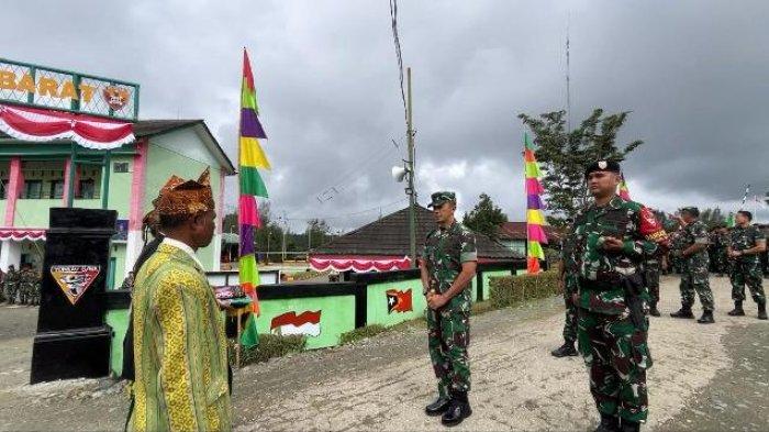 Kunjungan ke Mako Satgas Pamtas Yonkav 6/Naga Karimata, Pangdam IX/Udayana Sampaikan Pesan ...