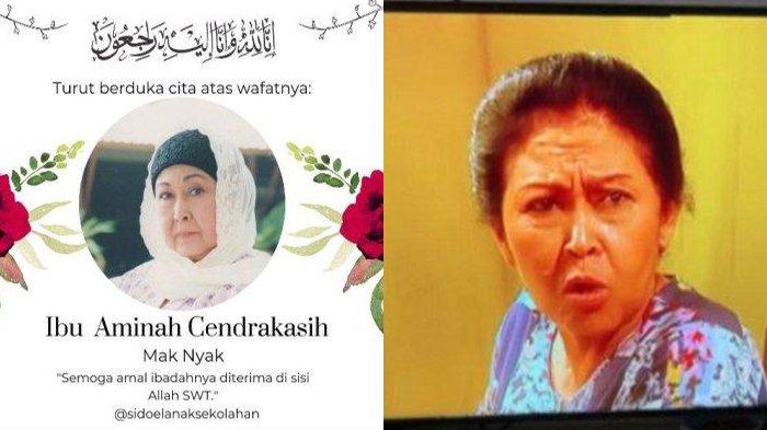 Penyebab Aminah Cendrakasih Pemeran Mak Nyak Sinetron Si Doel Meninggal ...