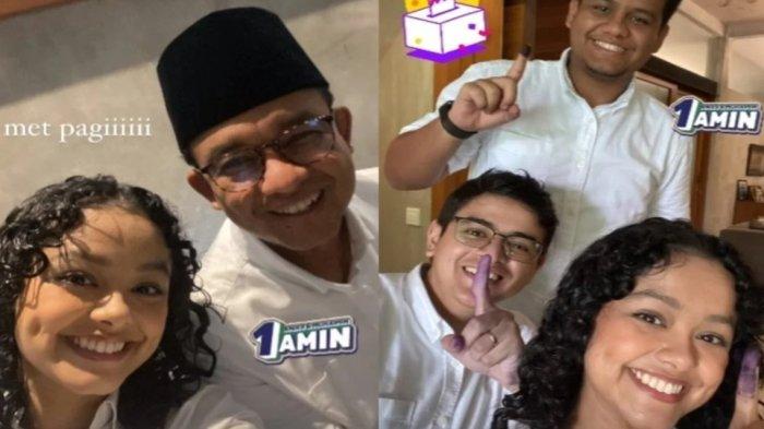 Anak Anies Baswedan Pamer Jari Tinta Biru Usai Coblos, Beri Dukungan untuk Ayah - Tribunlampung ...