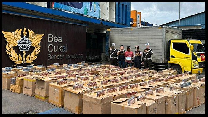 Bea Cukai Bandar Lampung Amankan 3,69 Juta Batang Rokok Ilegal di Awal ...