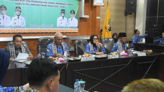 Bupati Lampung Timur Ela Resmi Buka Musrenbang RPJMD 2025-2029 - Tribunlampung.co.id