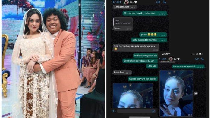 Chat Mesra Celine Evangelista dengan Marshel Widianto Bocor: Iya, Luv - Tribunlampung.co.id